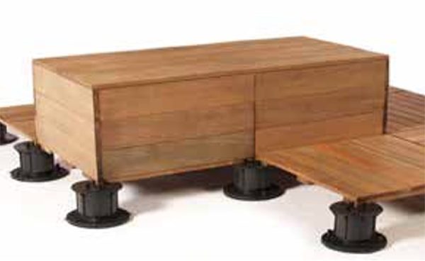 Bison Wood Deck Cubes - Elevated Deck Systems