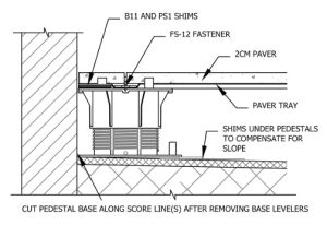 Bison 2CM Porcelain Pavers - Elevated Deck Systems